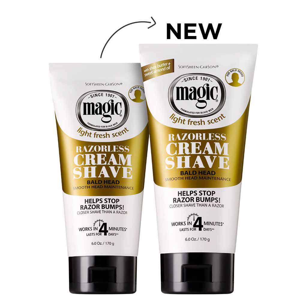 Magic Razorless Cream Shave Smooth For Bald Head Maintenance