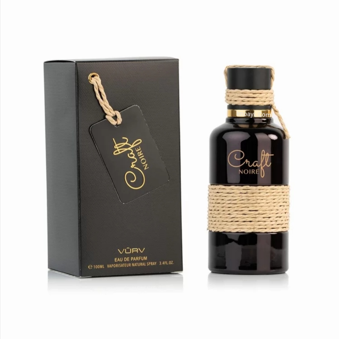 Vurv Lattafa Parfum Craft Noire Eau de Parfum For Men 3.4 Oz / 100ml